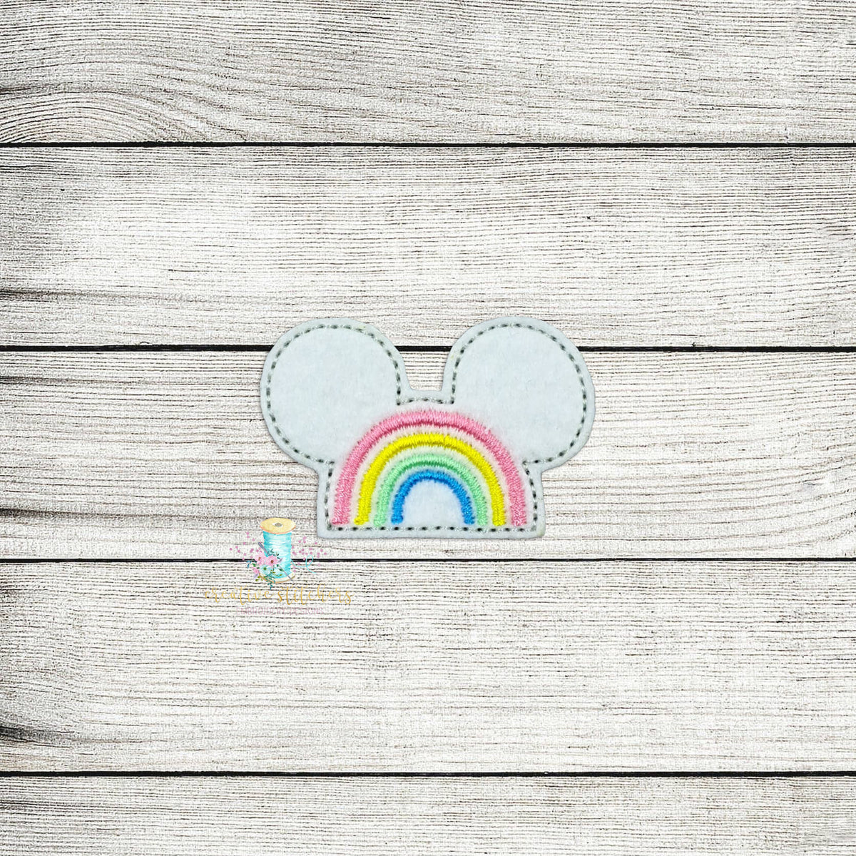 Half Mouse Rainbow Feltie Digital Embroidery Design File – Creative ...