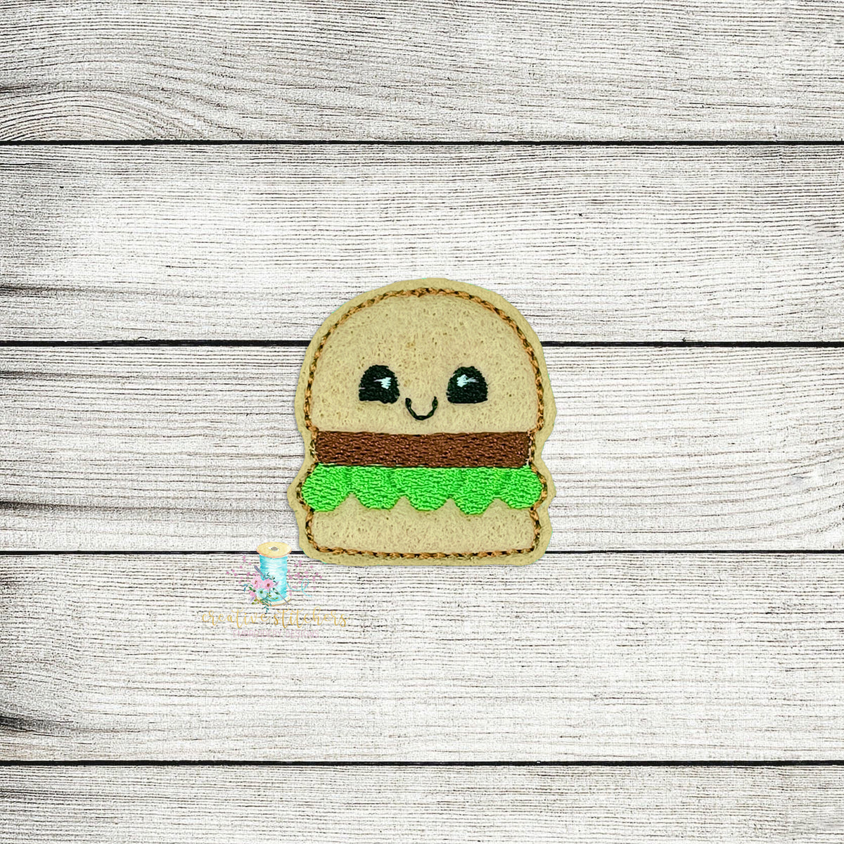 Hamburger Feltie Digital Embroidery Design File – Creative Stitchers