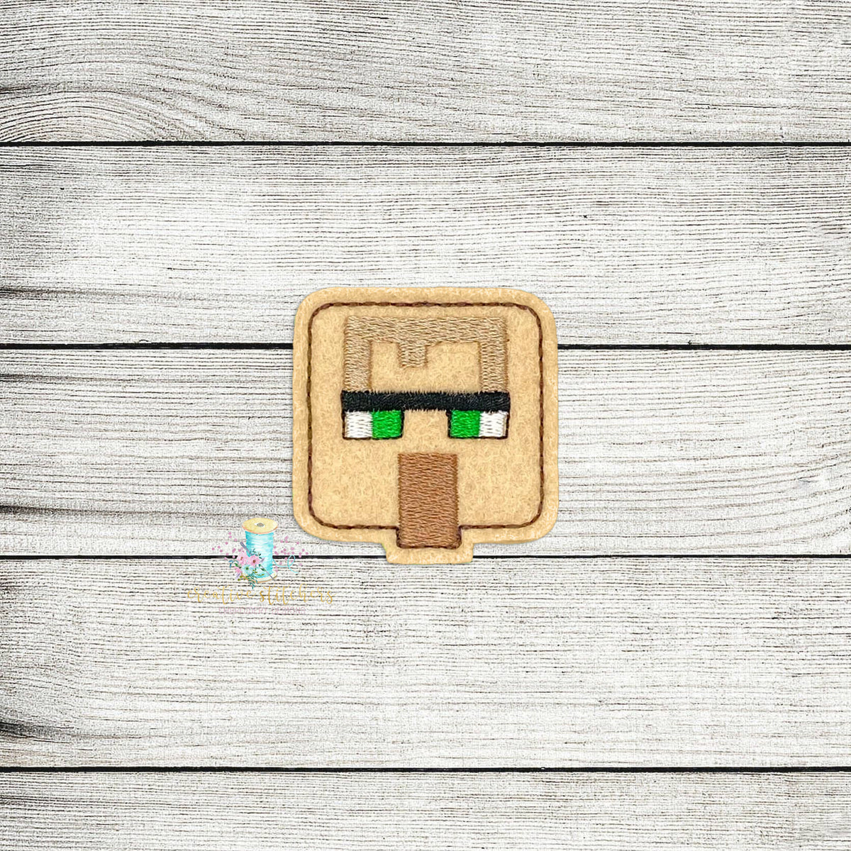 Villager Block Head Feltie Digital Embroidery Design File – Creative ...