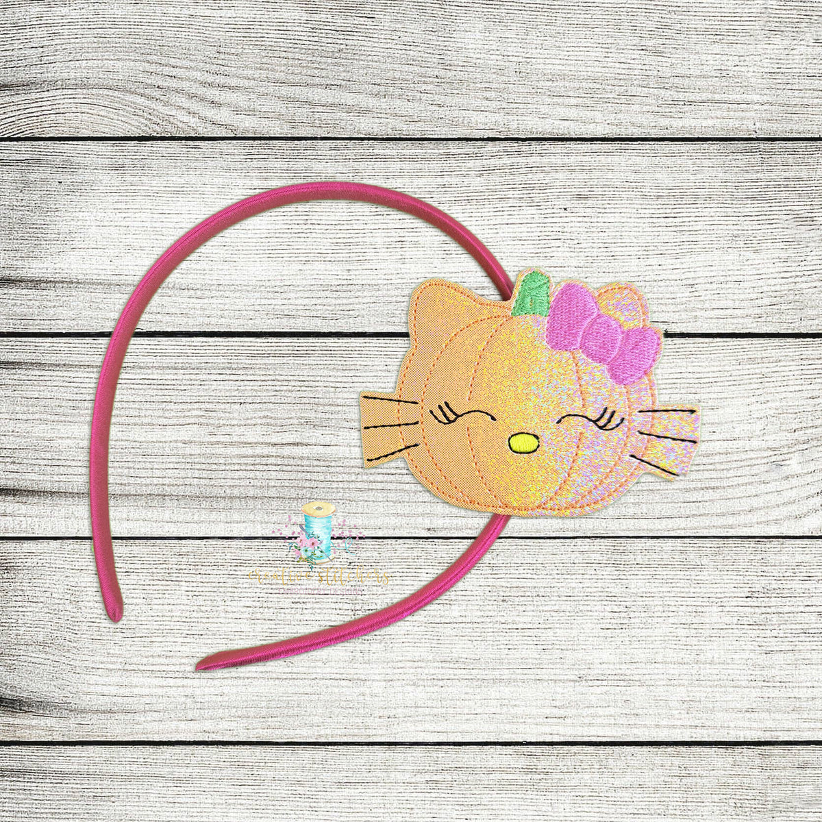 Sweet Pumpkin Kitty Slider Digital Embroidery Design File – Creative ...