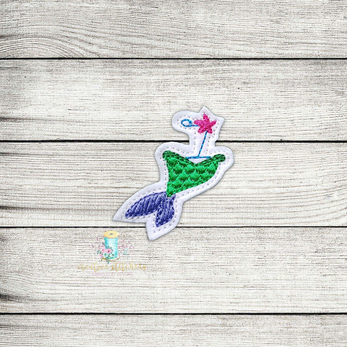 Mermaid Number 1 Digital Embroidery Design File – Creative Stitchers