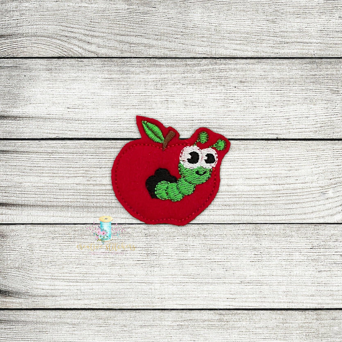 Apple Worm Digital Embroidery Design File – Creative Stitchers