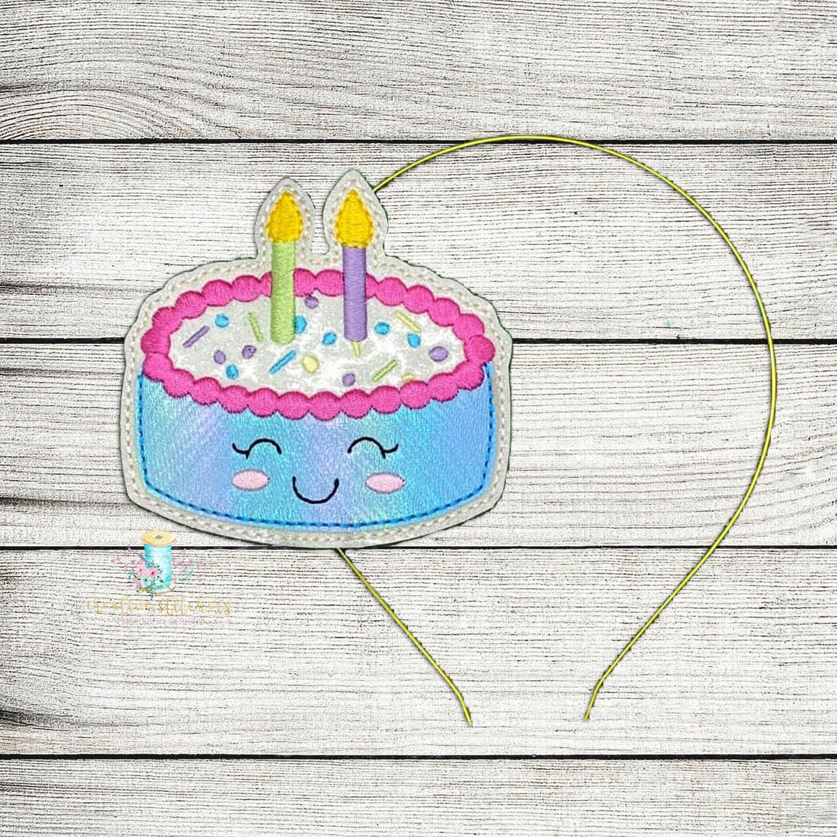 Birthday Cake Slider Digital Embroidery Design File – Creative Stitchers