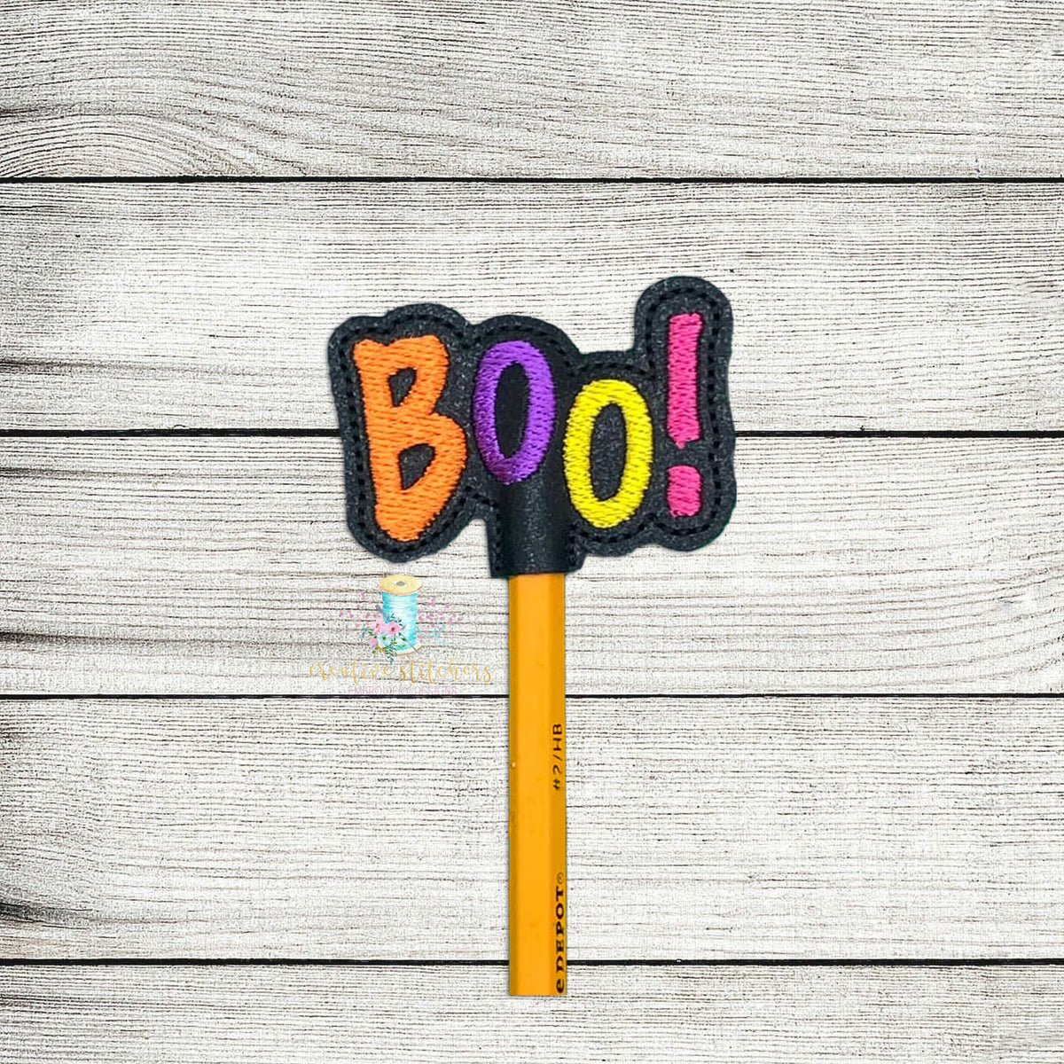 Boo Pencil Topper Digital Embroidery Design File – Creative Stitchers