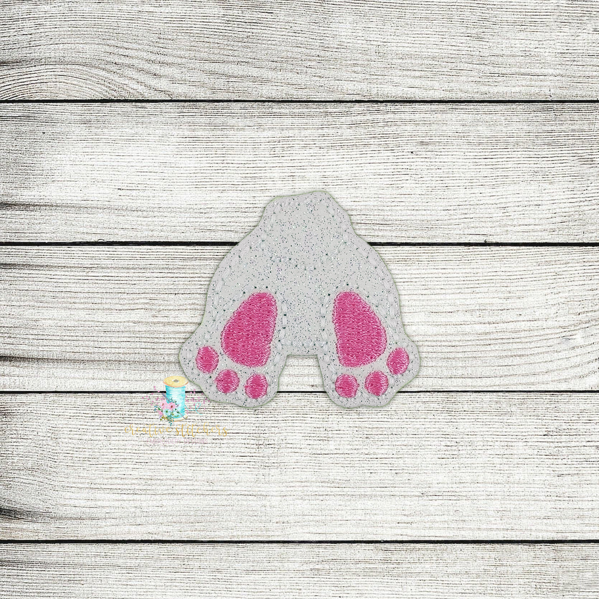Bunny Backside Feltie Digital Embroidery Design File – Creative Stitchers