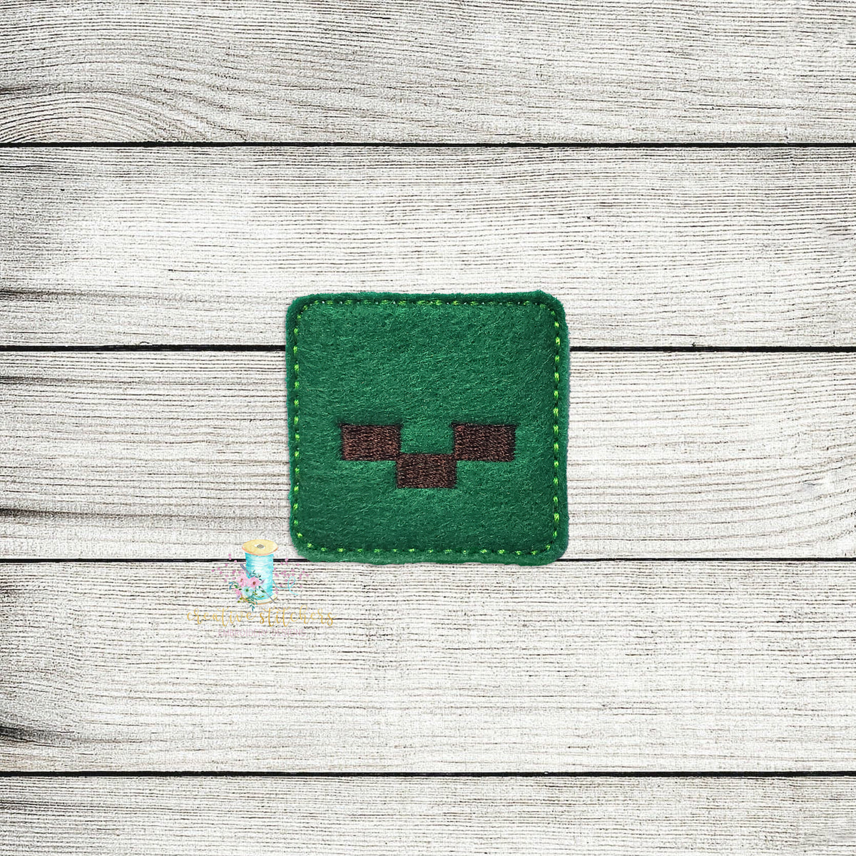 Creeper Block Craft Feltie Digital Embroidery Design File – Creative ...