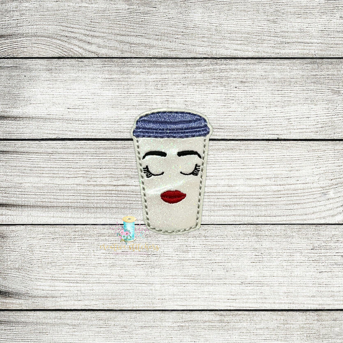 Fancy To Go Cup Feltie Digital Embroidery Design File – Creative Stitchers