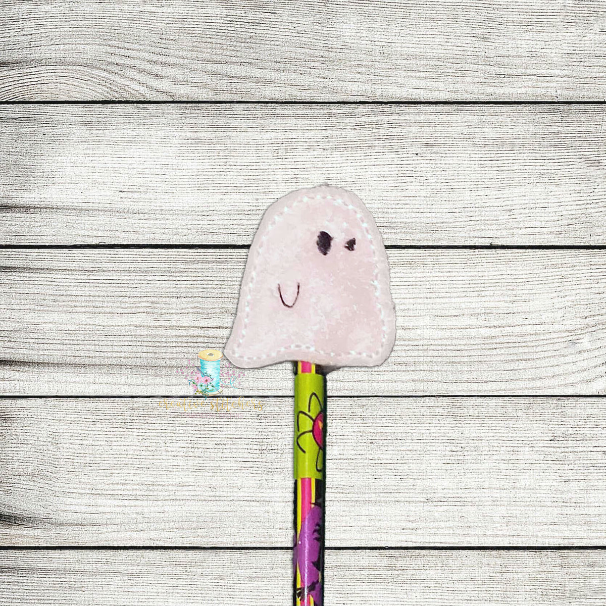 Ghost Pencil Toppers Digital Embroidery Design File – Creative Stitchers