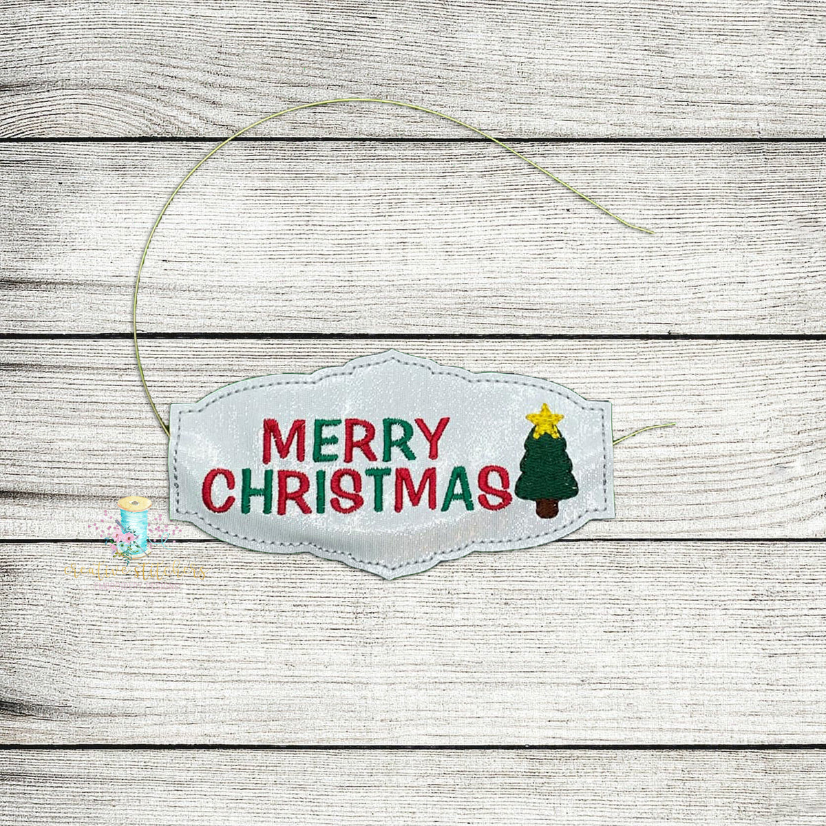 Merry Christmas Slider Digital Embroidery Design File – Creative Stitchers