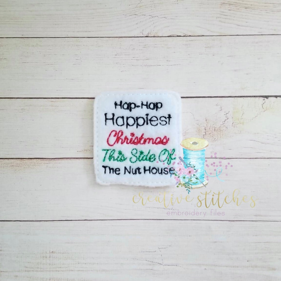 Hap-Hap Happiest Digital Embroidery Design File PP – Creative Stitchers