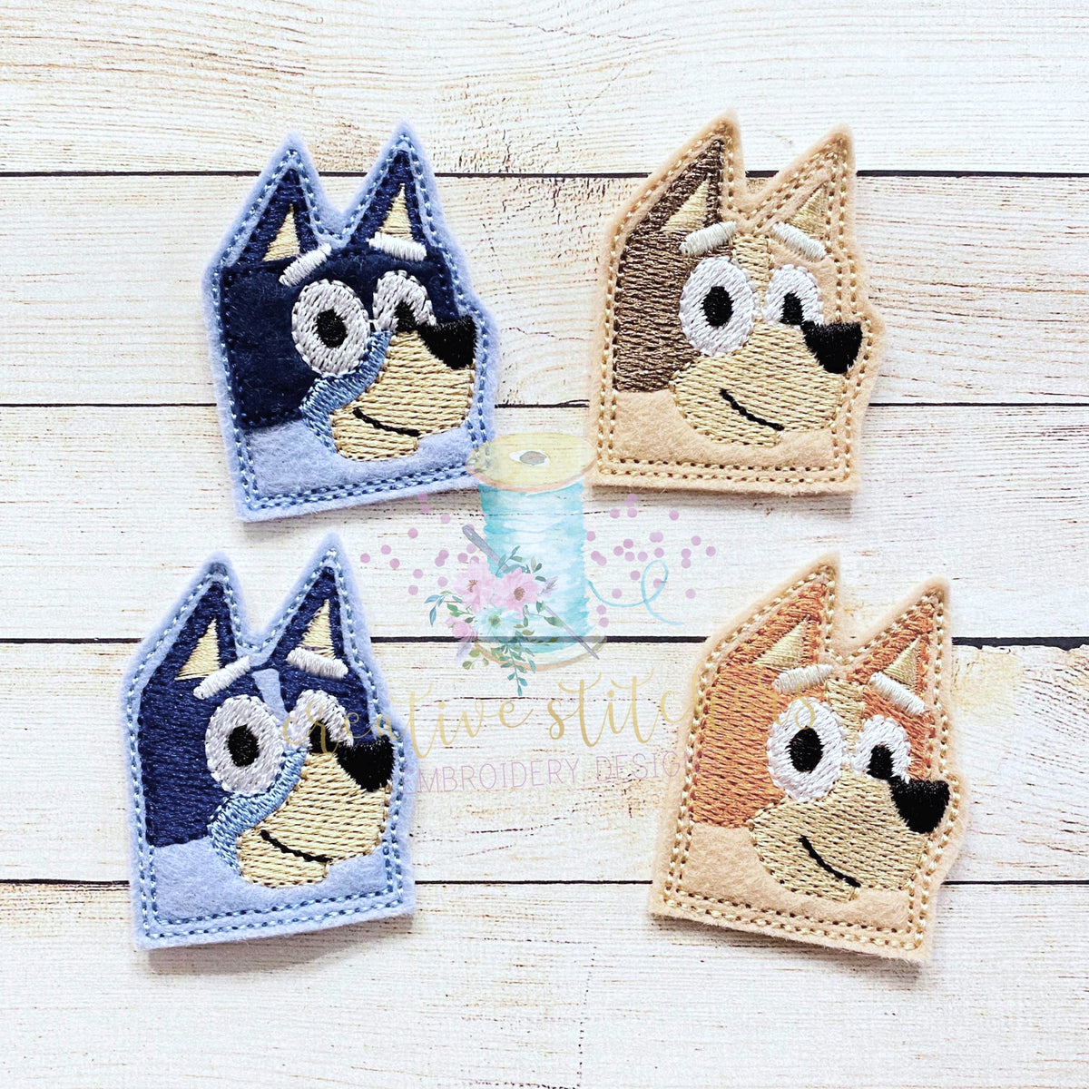 Bluey Family Set Digital Embroidery Design File – Creative Stitchers