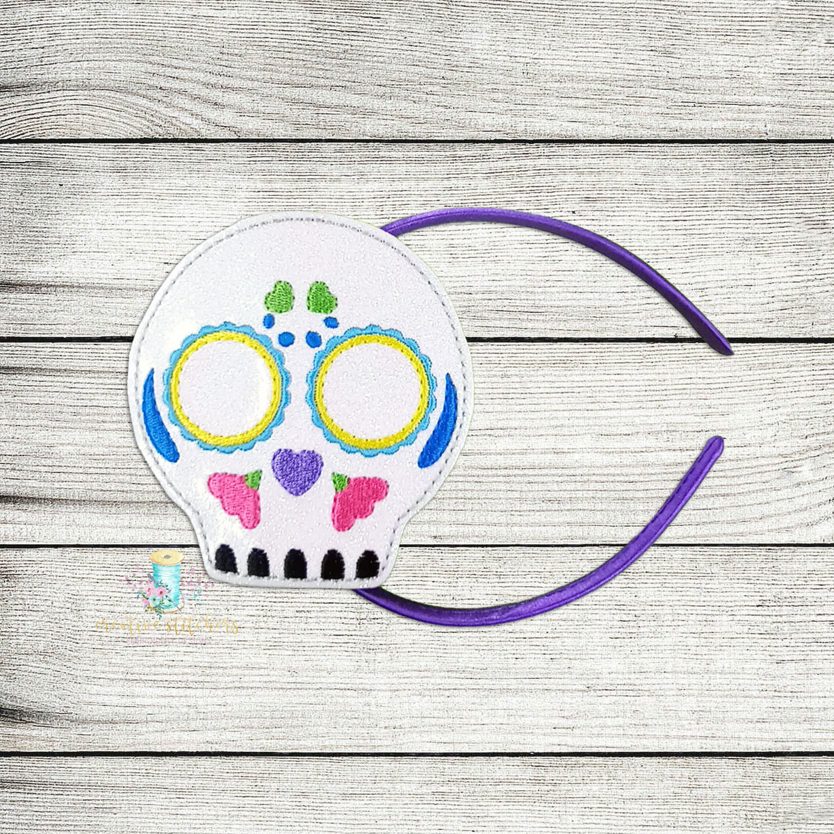 Sugar Skull Slider Digital Embroidery Design File – Creative Stitchers
