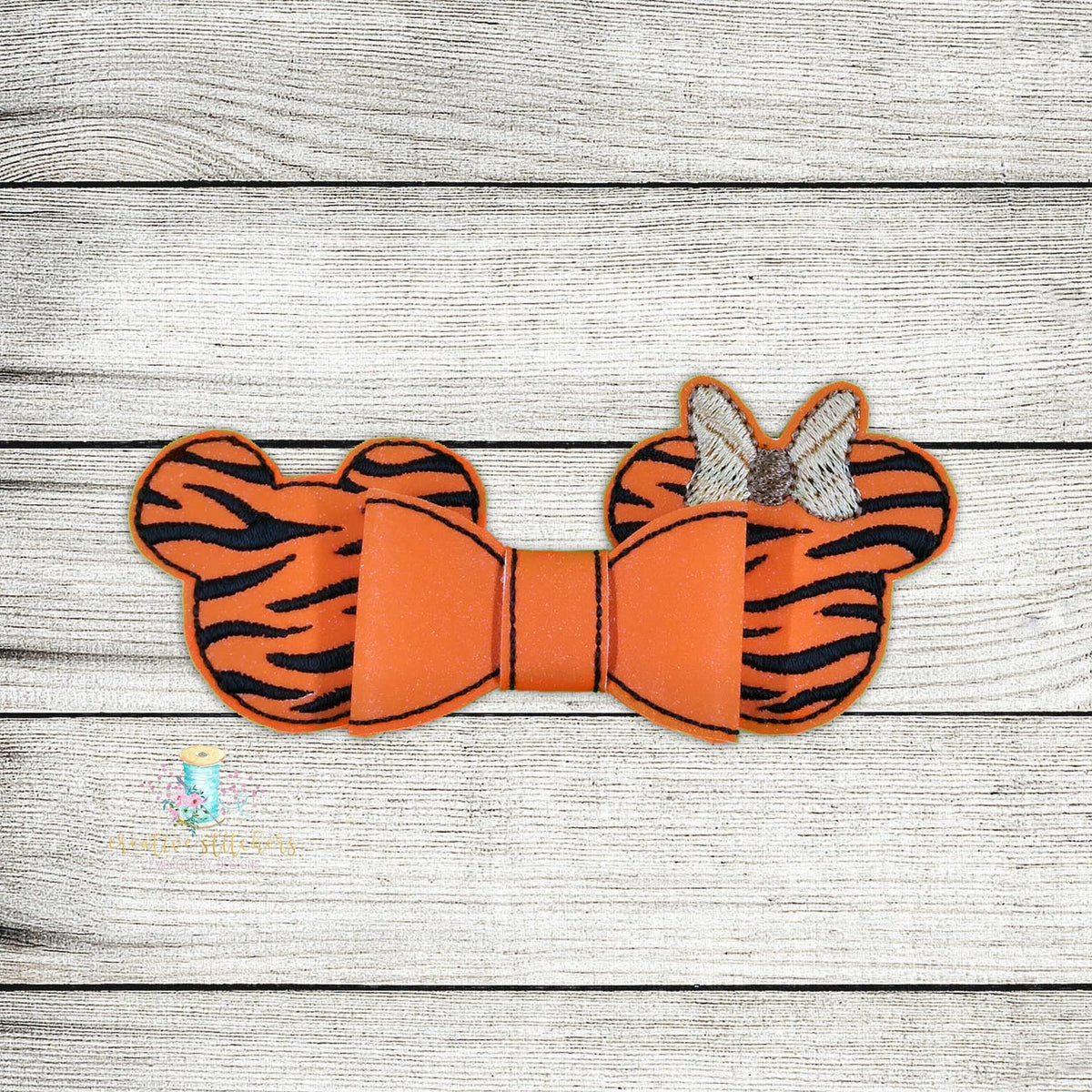 3D Mouse Tiger Bow Digital Embroidery Design File – Creative Stitchers
