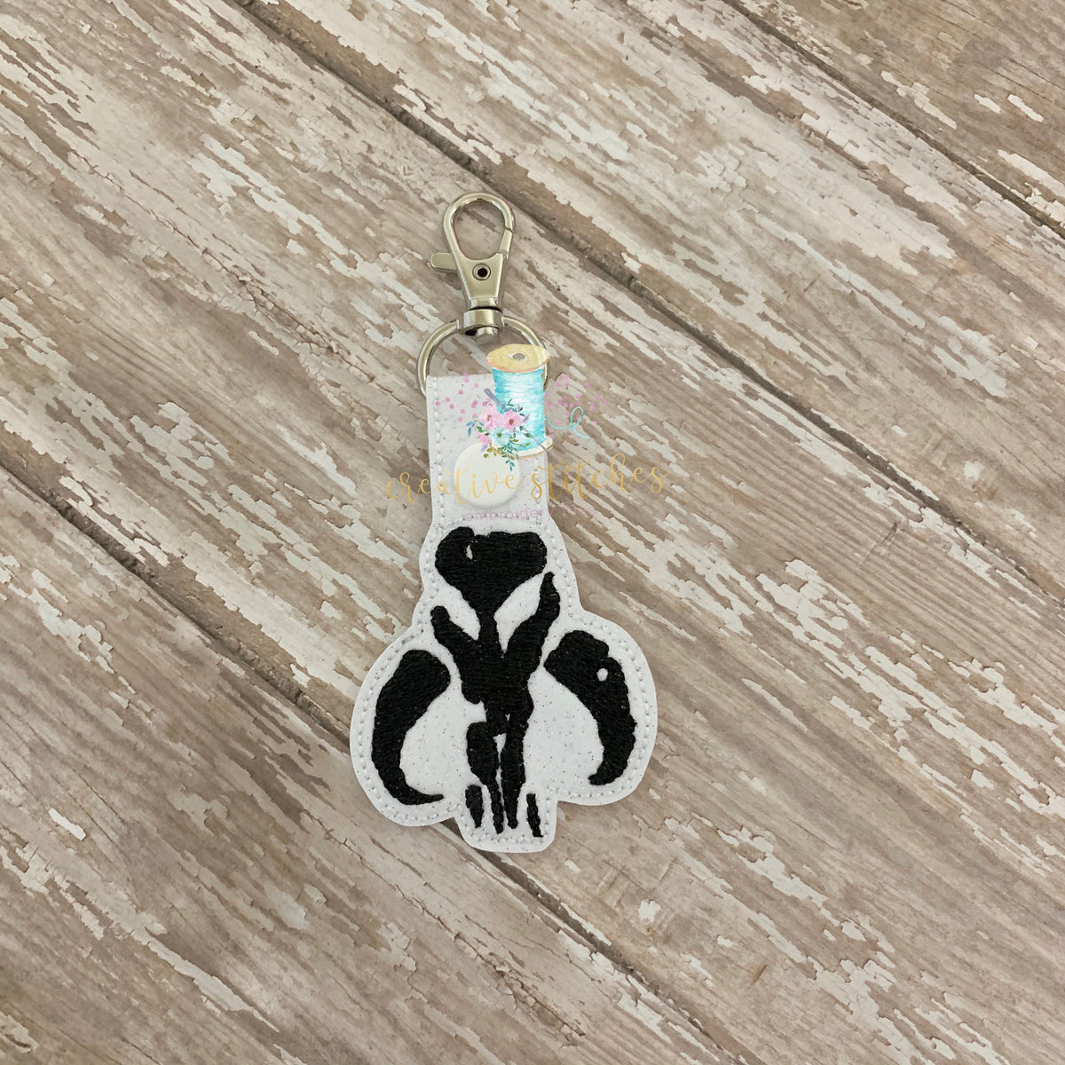 Bounty Hunter Symbol Key Fob Key Chain Digital Embroidery Design File ...